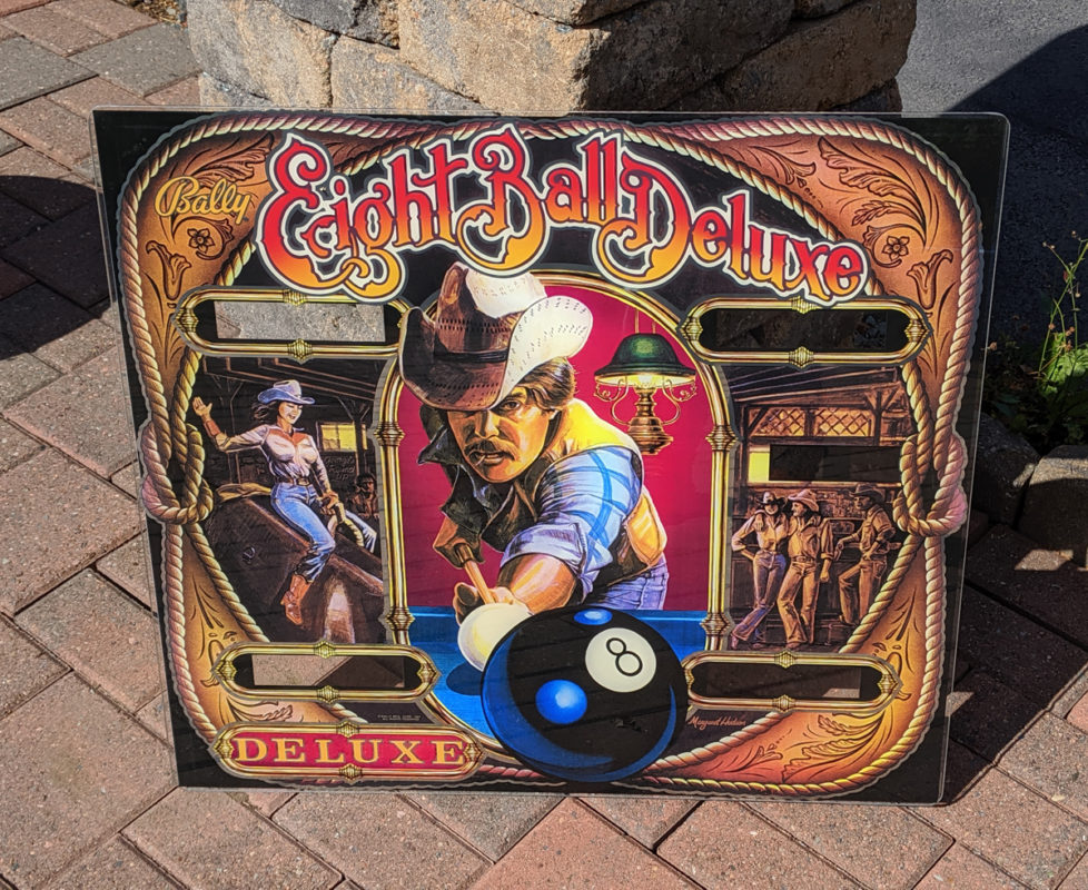 Eight Ball Deluxe (1981) Backglass – classicplayfields.com
