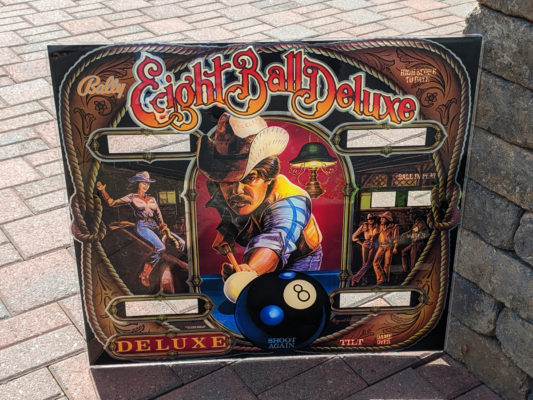 Eight Ball Deluxe (1981) Backglass – classicplayfields.com