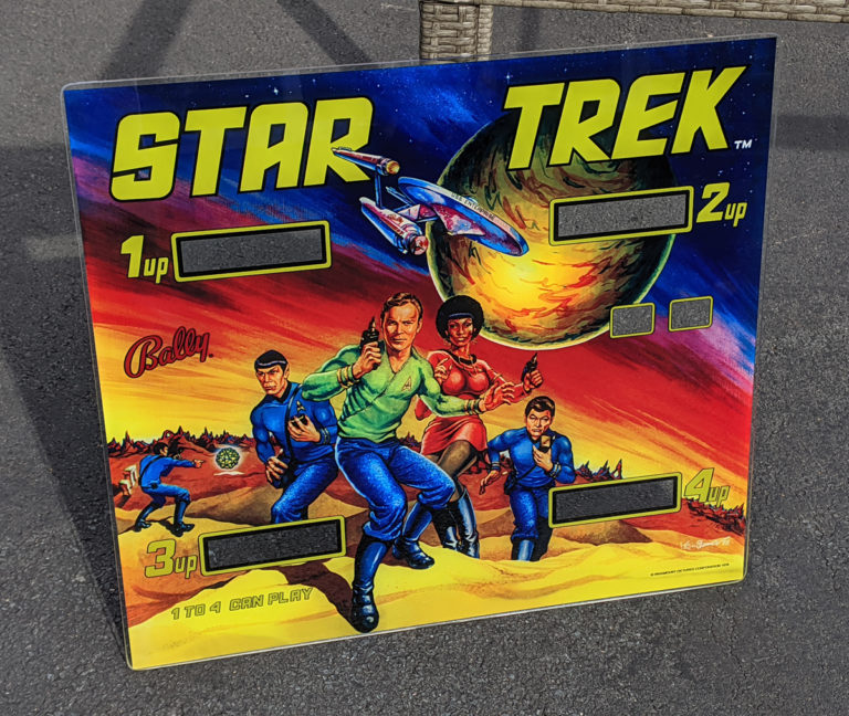 Star Trek (Bally) Backglass – Prototype Artwork – classicplayfields.com