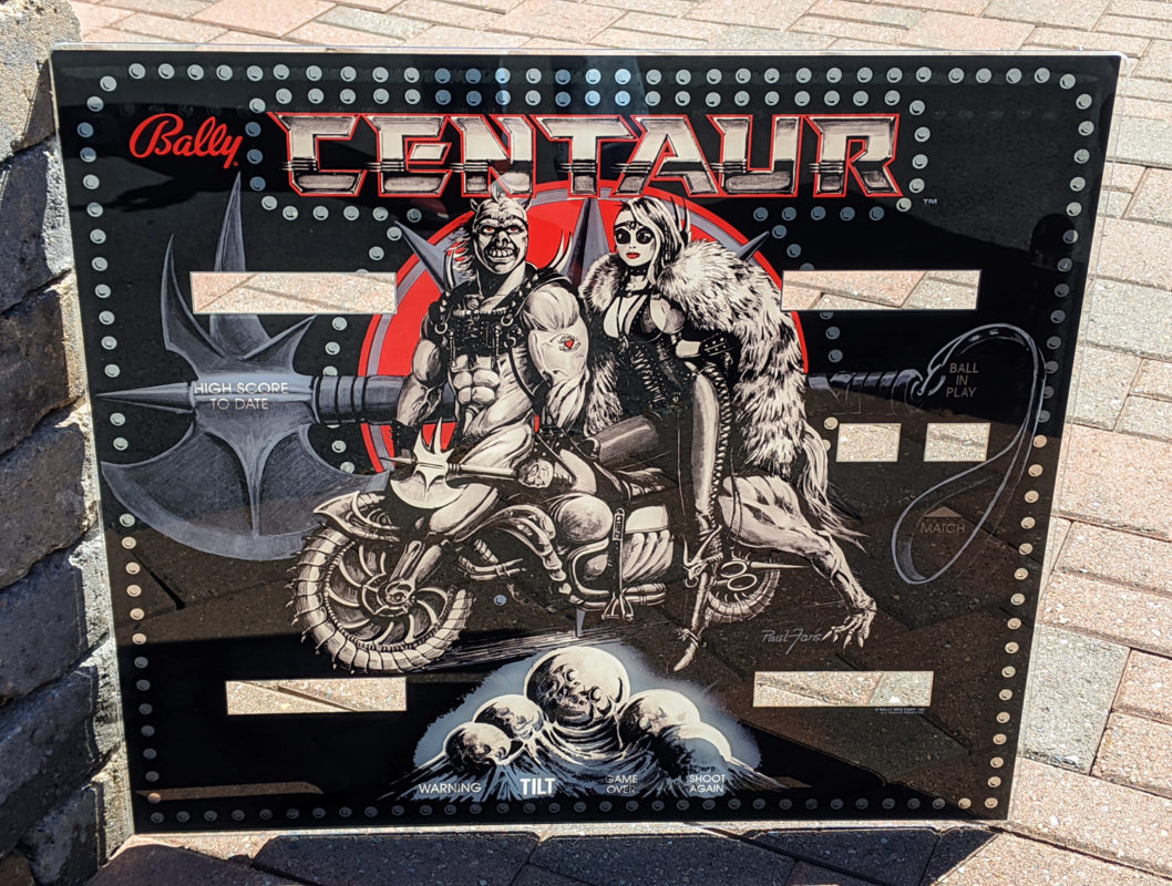 Centaur Custom Mirrored Backglass – classicplayfields.com
