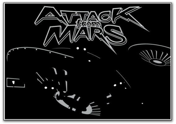 Attack from Mars Custom Mirrored Backglass – classicplayfields.com