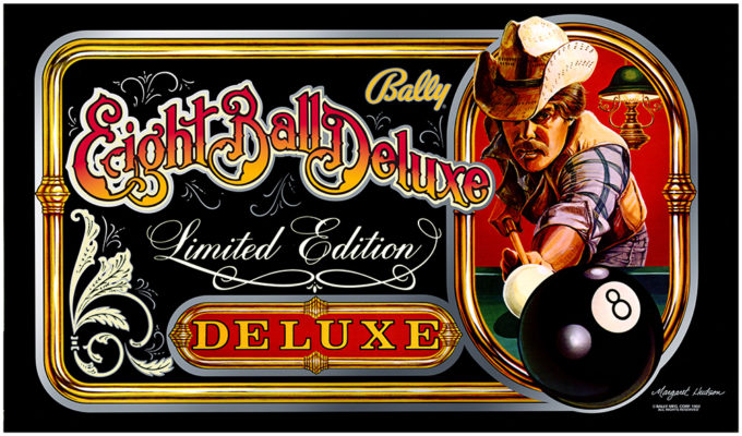 Eight Ball Deluxe (LE) Backglass – classicplayfields.com