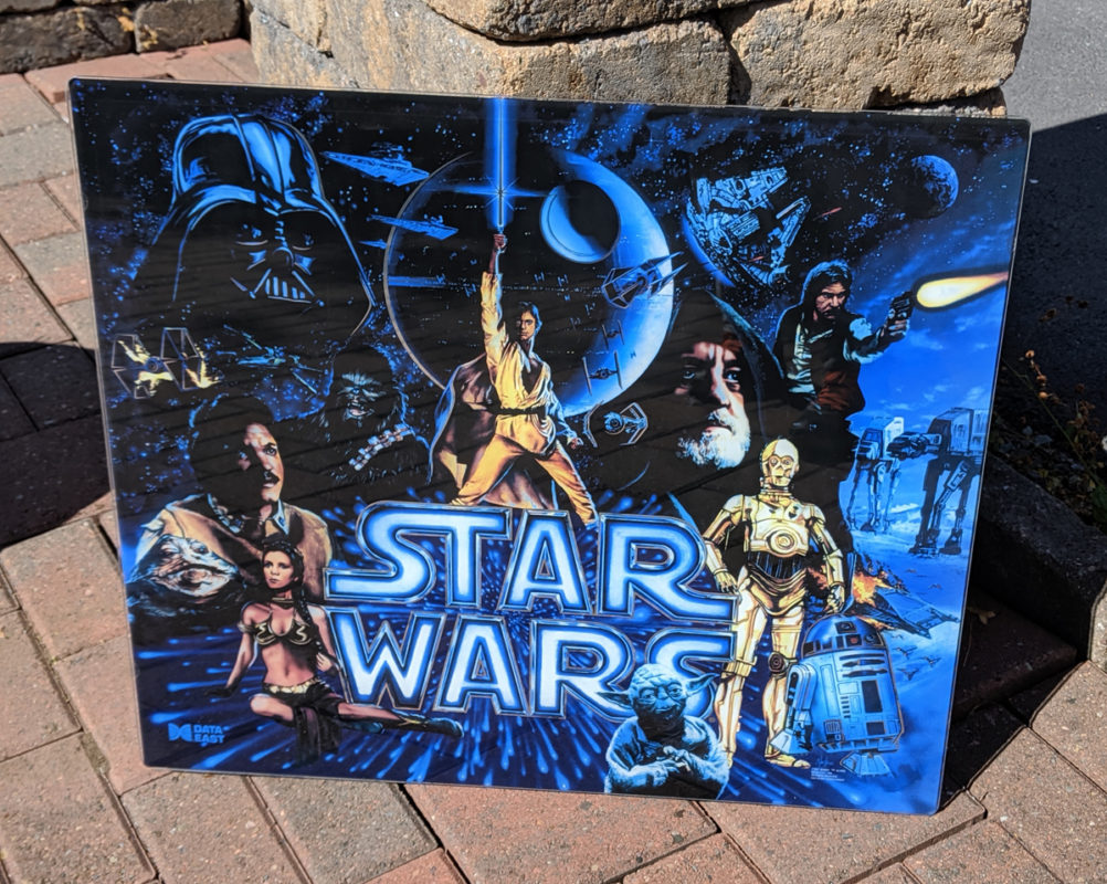 Star Wars Data East Custom Mirrored Backglass – classicplayfields.com
