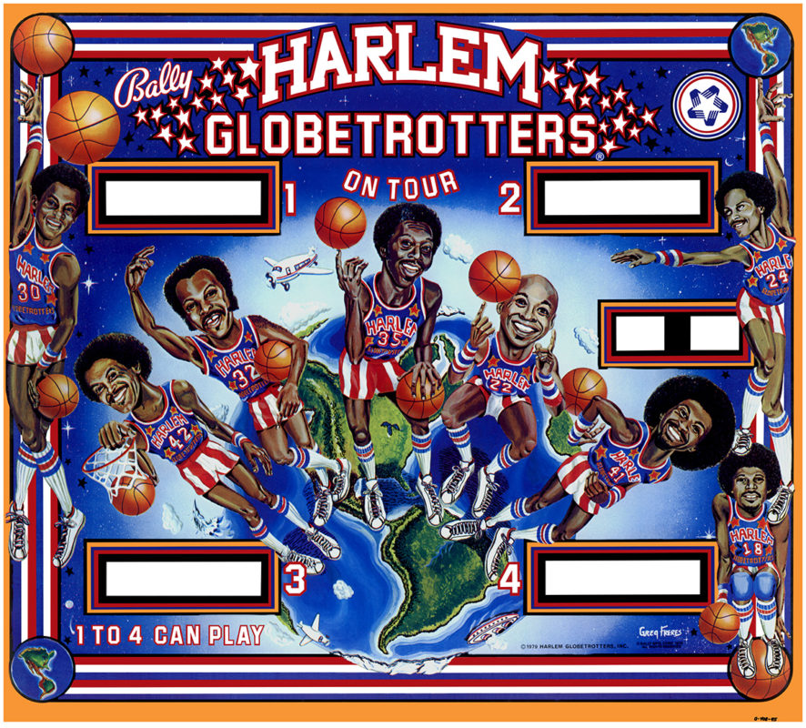 Harlem Globetrotters Backglass – classicplayfields.com