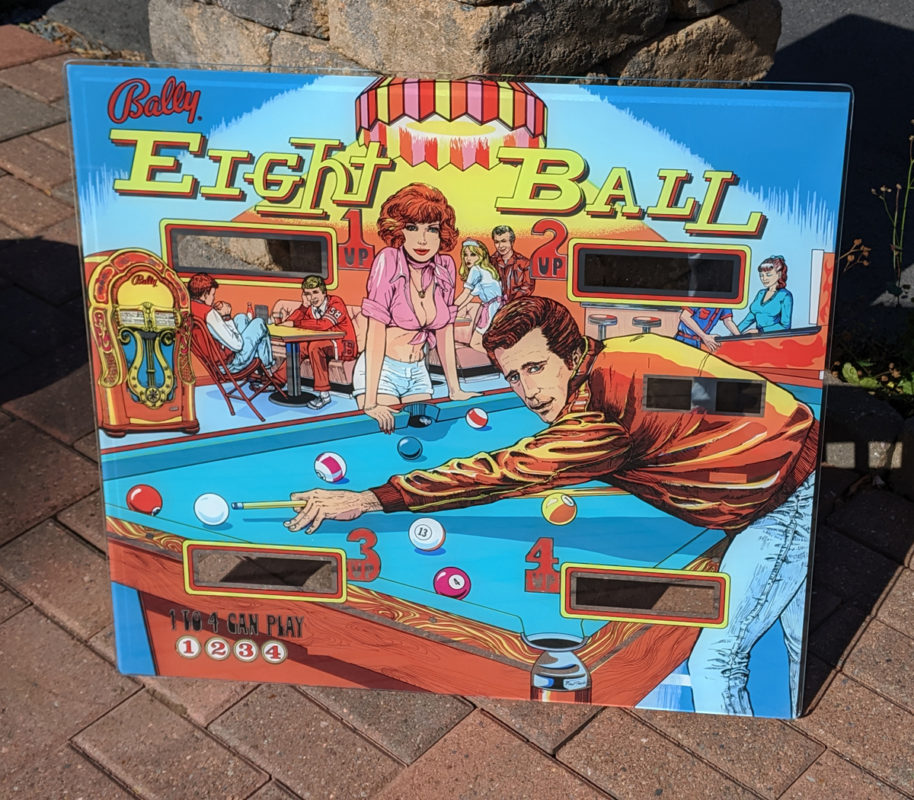 Eight Ball Custom Backglass (Mirrored) – classicplayfields.com
