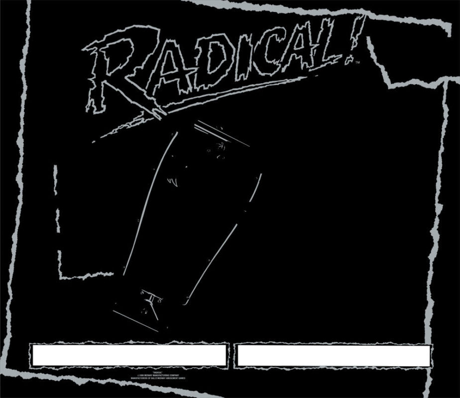 Radical Backglass (Mirrored) – classicplayfields.com