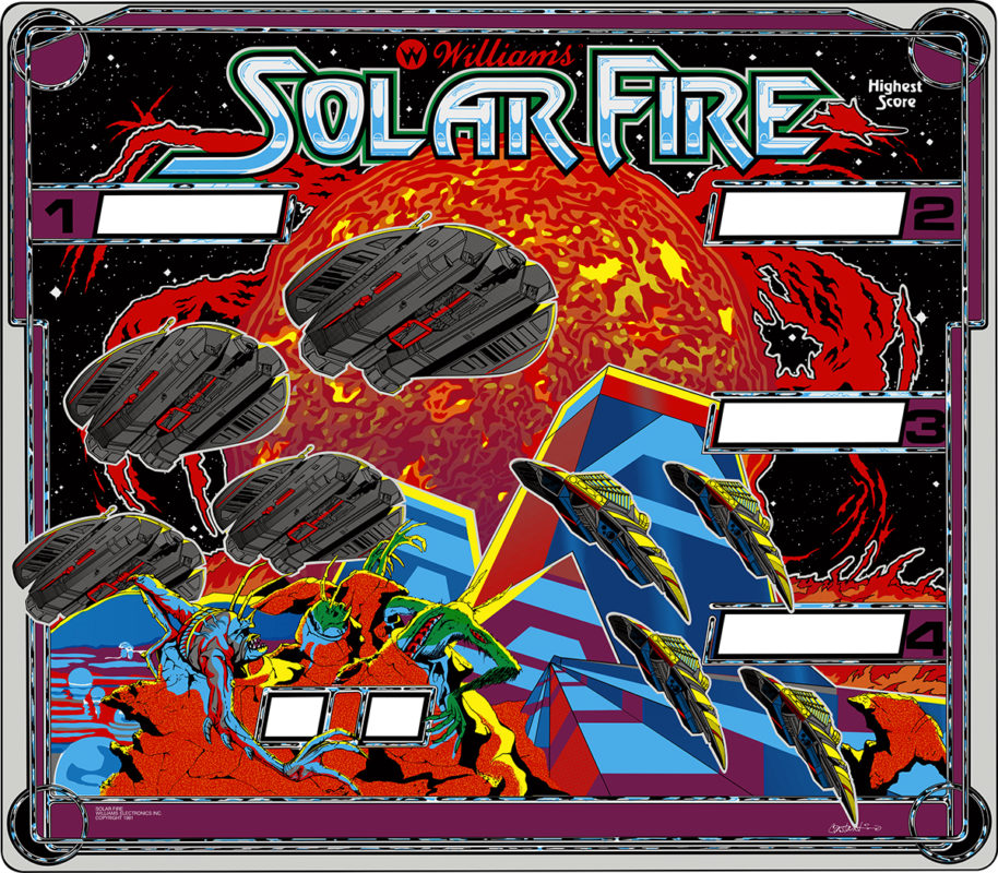 Solar Fire Backglass – classicplayfields.com
