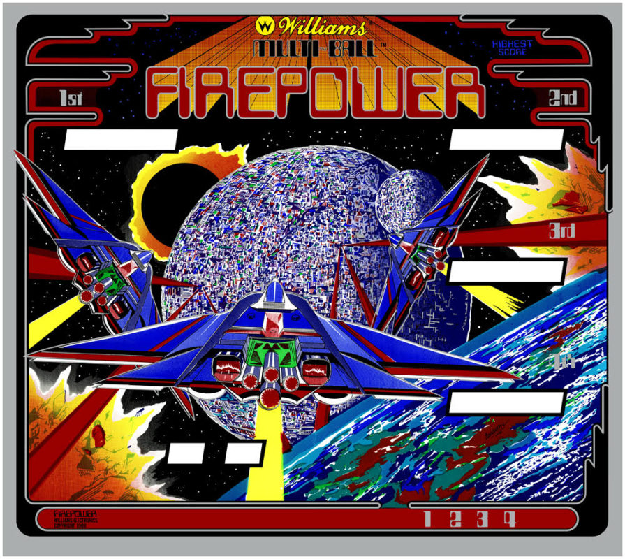 Firepower Backglass – classicplayfields.com