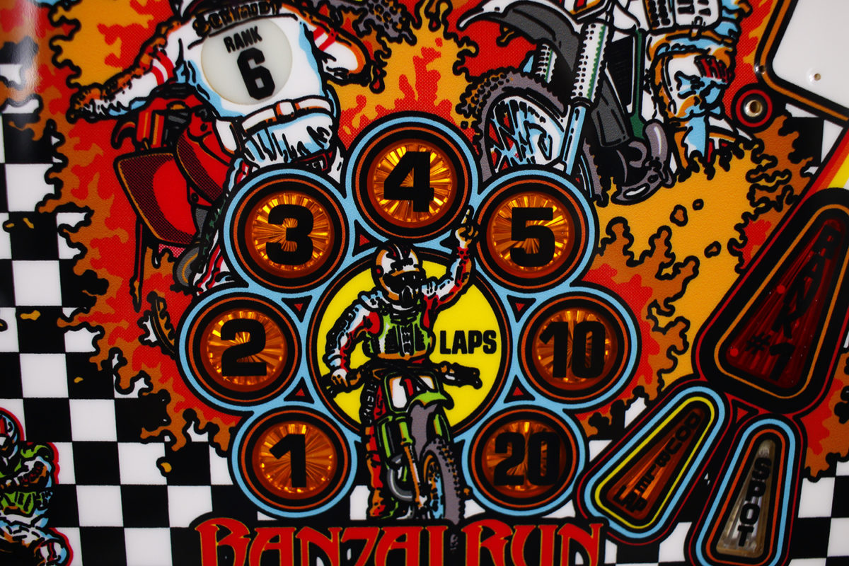 Banzai Run Playfield – classicplayfields.com