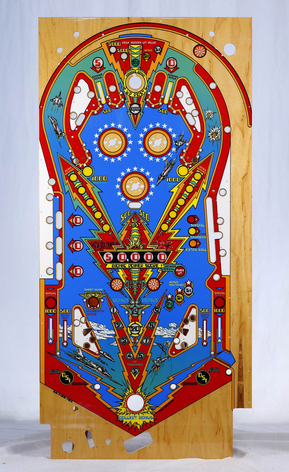 Six Million Dollar Man Playfield – classicplayfields.com