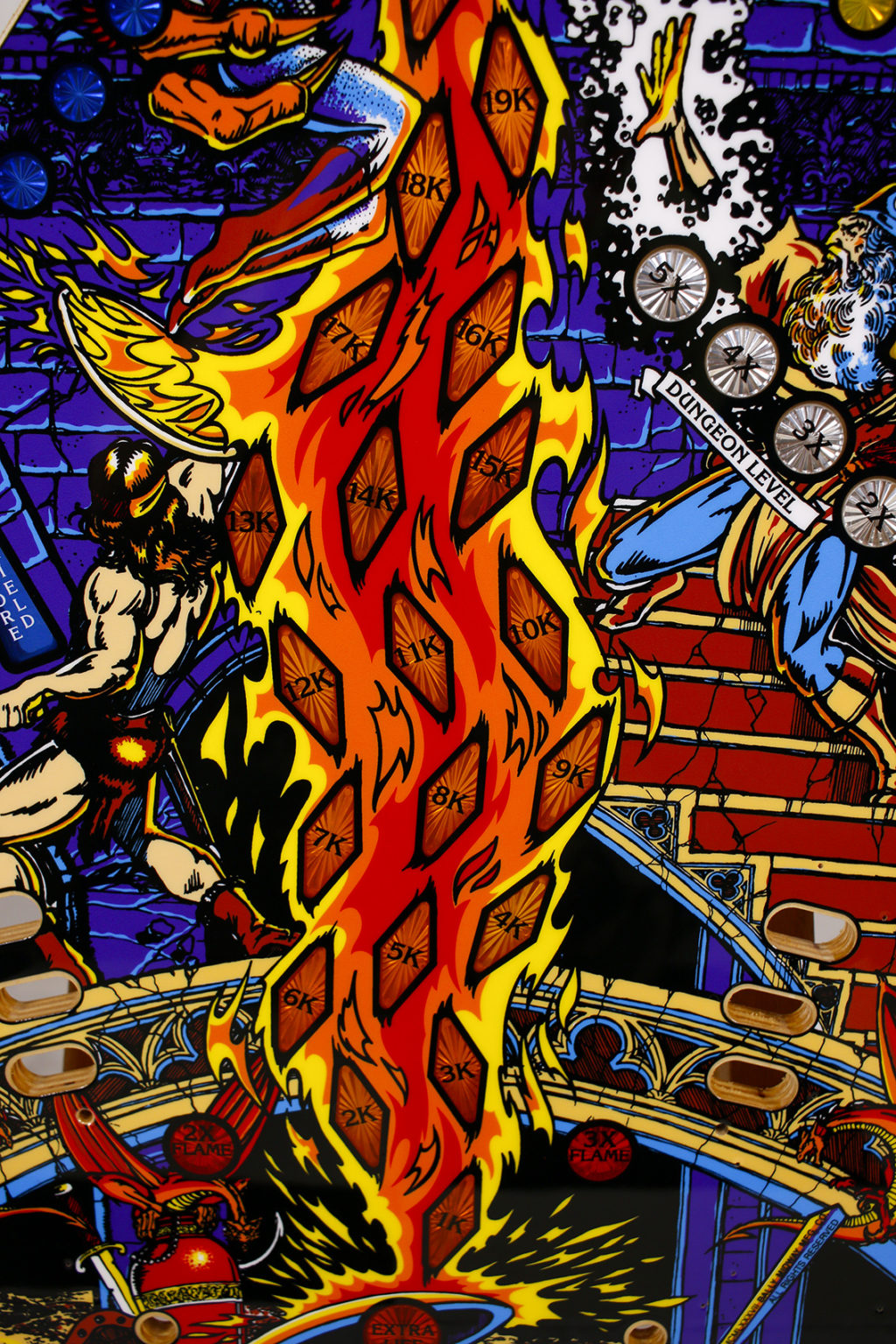 Dungeons and Dragons Playfield Set – classicplayfields.com